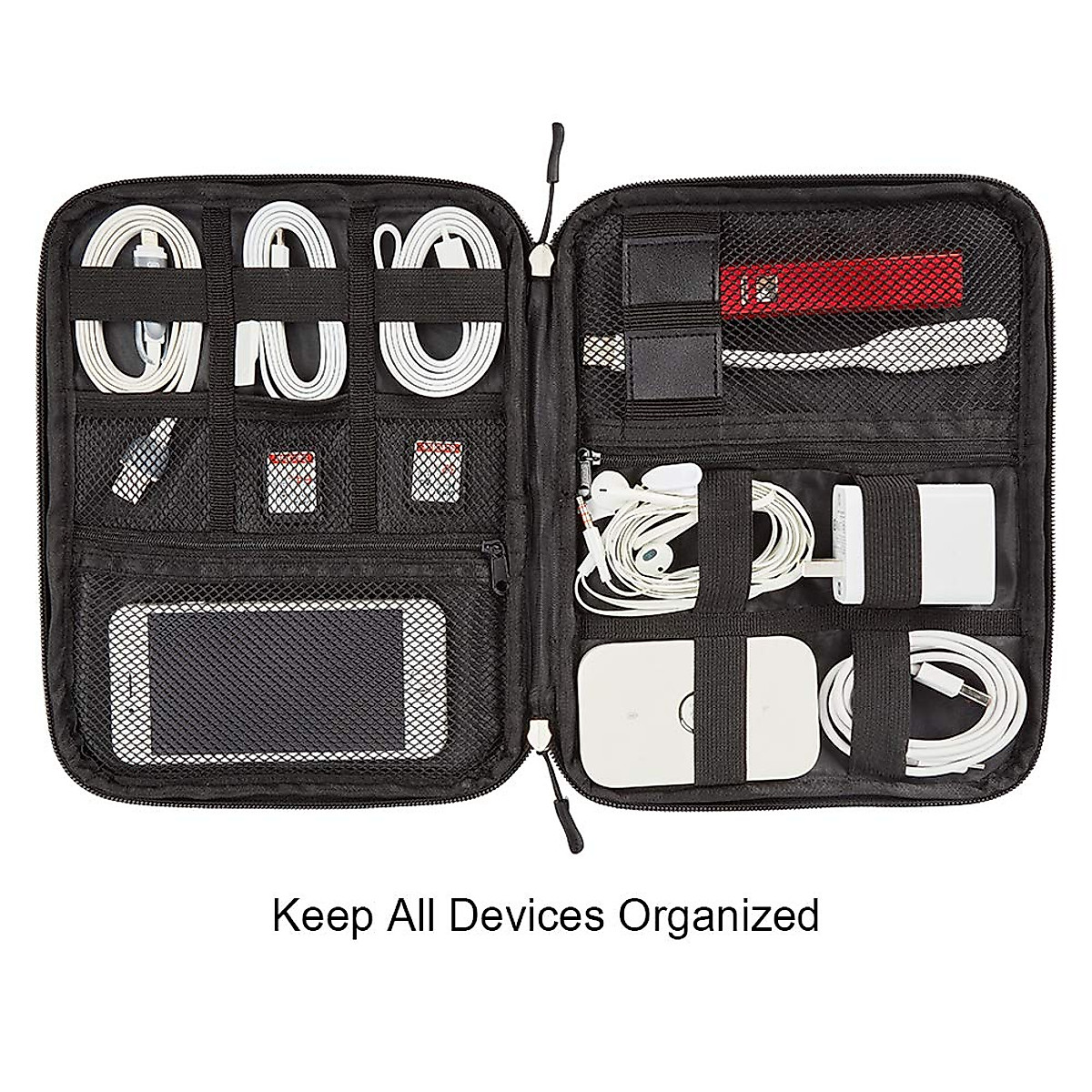 COVAX Electronic Organizers, Travel Cable Storage, Electronics Accessories Cases for Cable, Charger, Phone, USB, SD Card