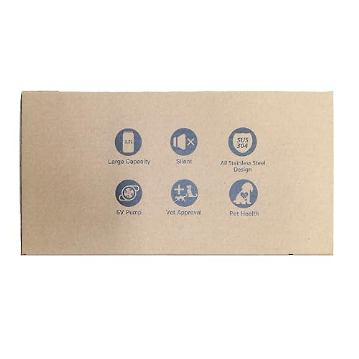 GOOSTOO Stainless Steel Cat Water Fountain - 108oz/3.2L Quiet Pet Fountain with Water Level Window - Attracts Cats to Drink