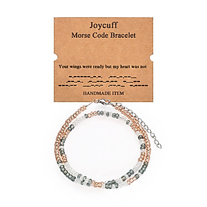 JoycuFF Memorial Bracelets for Women Memory Bracelet Sympathy Gifts for Her