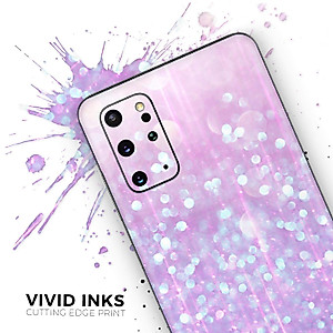 DesignSkinz Pink Unfocused Orbs of Light Protective Vinyl Decal Wrap Skin Cover Compatible with The Samsung Galaxy S20 (Screen Trim & Back Glass Skin)