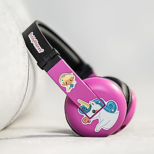 Made for Amazon Volume Limiting Bluetooth BuddyPhones, PlayTime in Pink. Ages (3-7)