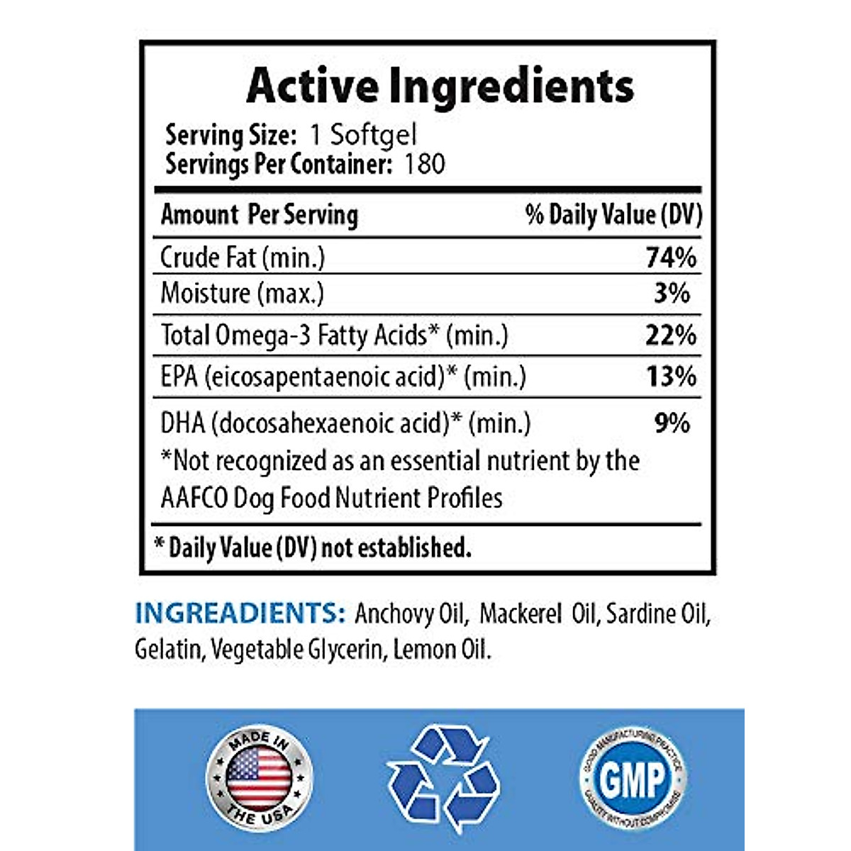 I LOVE MY PETS LLC Dog Joint Supplement Liquid - Omega 3 Fish Oil for Dogs - Advanced Premium Quality - Dog Skin Allergy Supplement - 540 Softgels (3 Bottles)