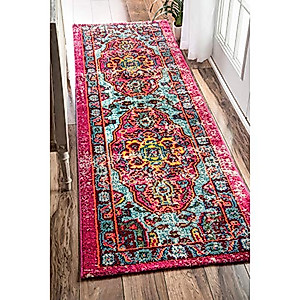 nuLOOM Corbett Vintage Bohemian Runner Rug, 2' 6" x 8', Multi