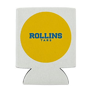 Rollins College Secondary Logo Can Cooler - Drink Sleeve Hugger Collapsible Insulator - Beverage Insulated Holder