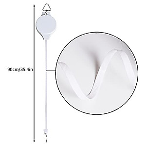 6 Pack Plant Pulley Retractable Hanger, Easy Reach Plant Pulley Adjustable Height Wheel for Hanging Plants Heavy Duty, Indoor Outdoor Plant Hanger for Garden Baskets Pots & Birds Feeder - White