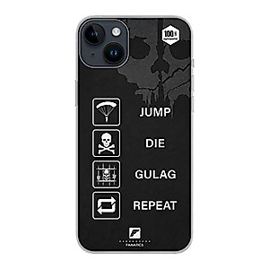 Phone Case Jump Die Gulag Repeat Warzone Design Silicone Transparent - Compatible iPhone and Samsung (iPhone XR)