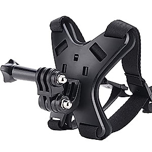QKOO Motorcycle Helmet Chin Strap Mount for GoPro Hero 11, 10, 9, 8, 7, 6, 5, 4, Session, 3+, 3, 2, 1, Hero (2018), DJI Osmo Action, AKASO, SJCAM, Action Cameras