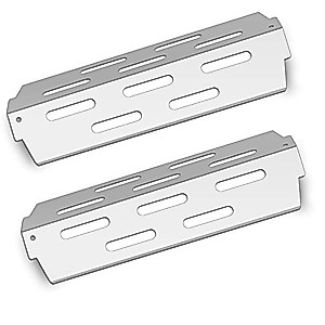 YOUFIRE Heat Deflectors Stainless Steel BBQ Heat Plate Shield Grill Replacement Parts for Weber 66686 Genesis II E-410, S-410, LX E-440, LX S-440 Gas Models, 2 Pack Flavorizer Bar