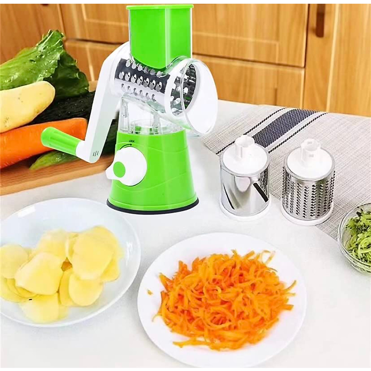3 In 1 Manual Vegetable Mandoline Slicer Veggie Chopper Food Chopper Onion Cutter Vegetable Slicer Kitchen