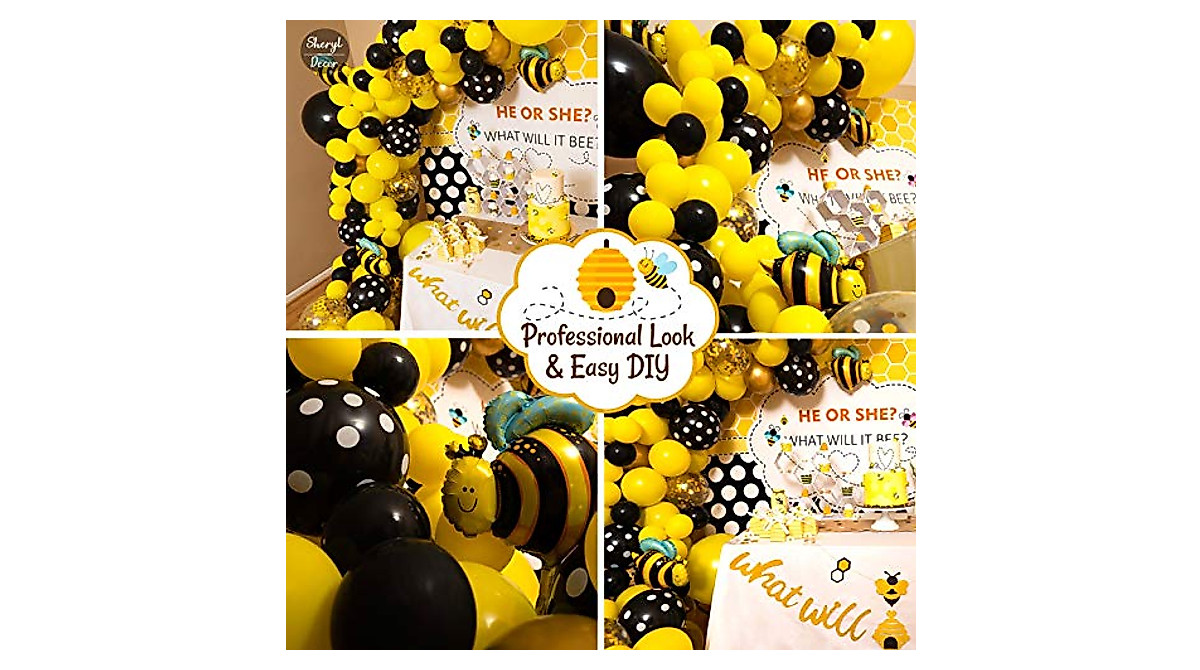Bee Balloon Arch Kit for Bee-themed Parties & Baby Showers