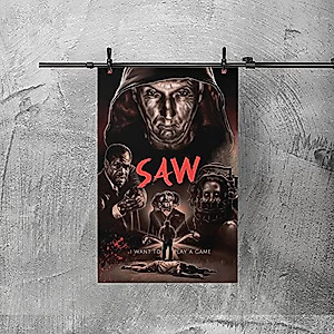 Saw Horror Movie Posters Bar Wall Decor Canvas Art Poster Decor Painting Posters Family Bedroom Office Decorative Posters Gift Wall