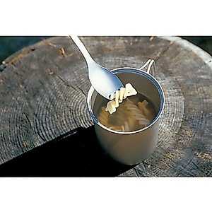 Snow Peak Titanium Spork - Lightweight Titanium Cutlery for Camping & Hiking - Compact & Portable Utensil for Easy Packing - Durable Camping Cookware Accessories