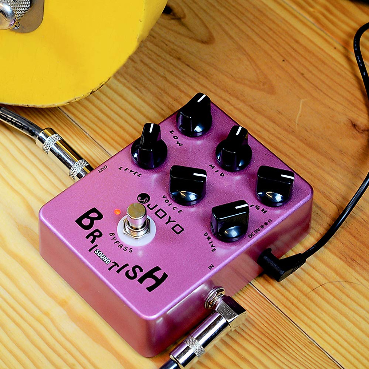 Joyo JF-16 British Sound Effects Pedal with Classic Brit-Rock Era Amp Simulator and Unique Voice Control