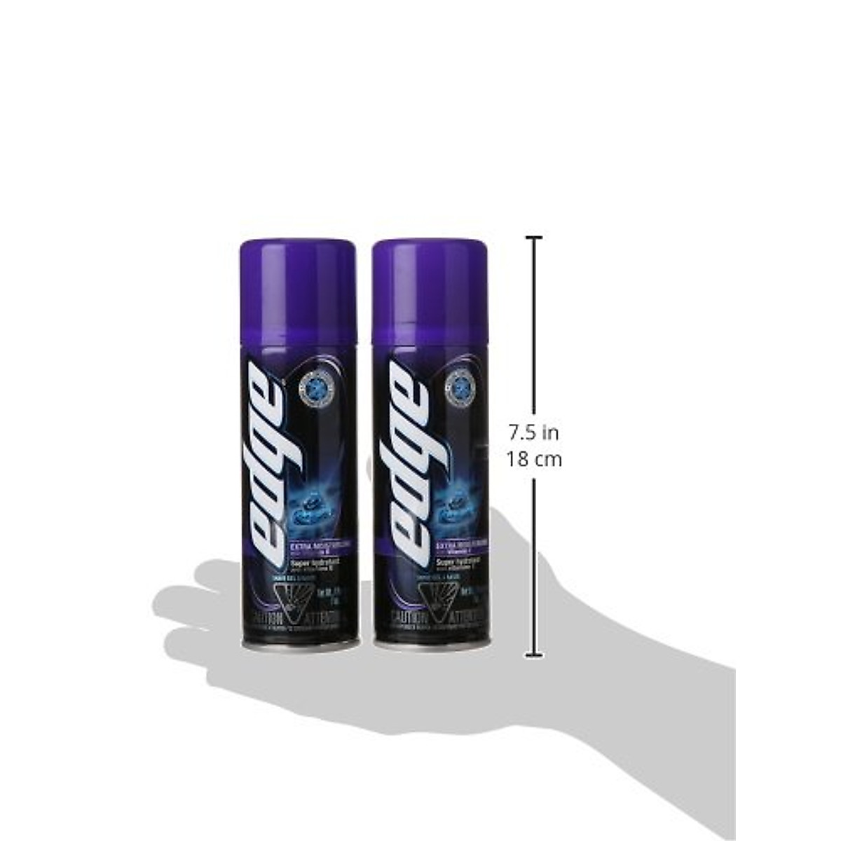Edge Shave Gel for Men Extra Moisturizing Twin Pack - 7 Ounce