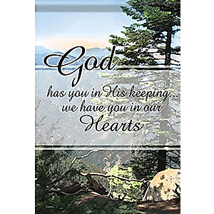 Carson - 13 x 18 in. Gods Keeping Garden Flag, Multicolor, Polyester