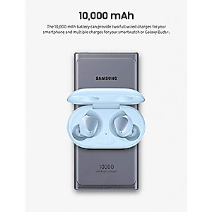 SAMSUNG 10,000 mAh Super Fast 25W Portable Wireless Charger Charger Battery Pack USB-C, Silver (US Version with Warranty) (EB-U3300XJEGUS)