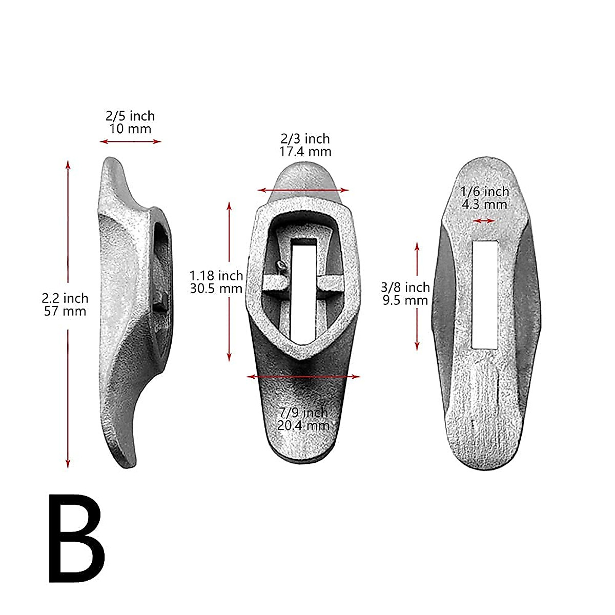 Tong Gu 1 pair(A+B) Stainless Steel Knife Finger Guard Bolster Pommel DIY Handle Tool for Knives Making