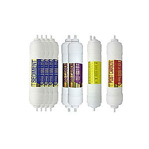 8EA Premium Replacement Water Filter 1 Year Set for GMS : 969CHM (RO)/969JML (RO)/969CHS II (RO)/969CHT I (RO)/969CHS (RO)/969CH (RO)/969CHL (RO)/969CHT II (RO)/707T (RO)/969CHS I (RO) - 1 micron