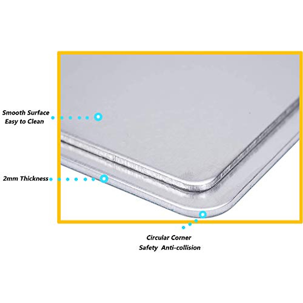 Comtim Pet Cooling Mat for Rabbit Hamsters, Self Cooling Mat Pad for Hamster Guinea Pig Chinchilla Kitten Cat and Other Small Animals, Pet Cool Plate Ice Bed - Perfect for Hot Summer Weather, S