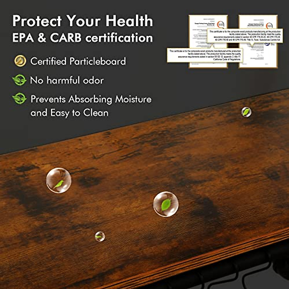 KES Bathroom Shelves Industrial Pipe Shelving Pipe Shelves 24-Inch Shelves with Bar Industrial for Wall Bathroom Rustic Farmhouse 2 Tier Iron Wall Mounted Black, BTR501S60-BK