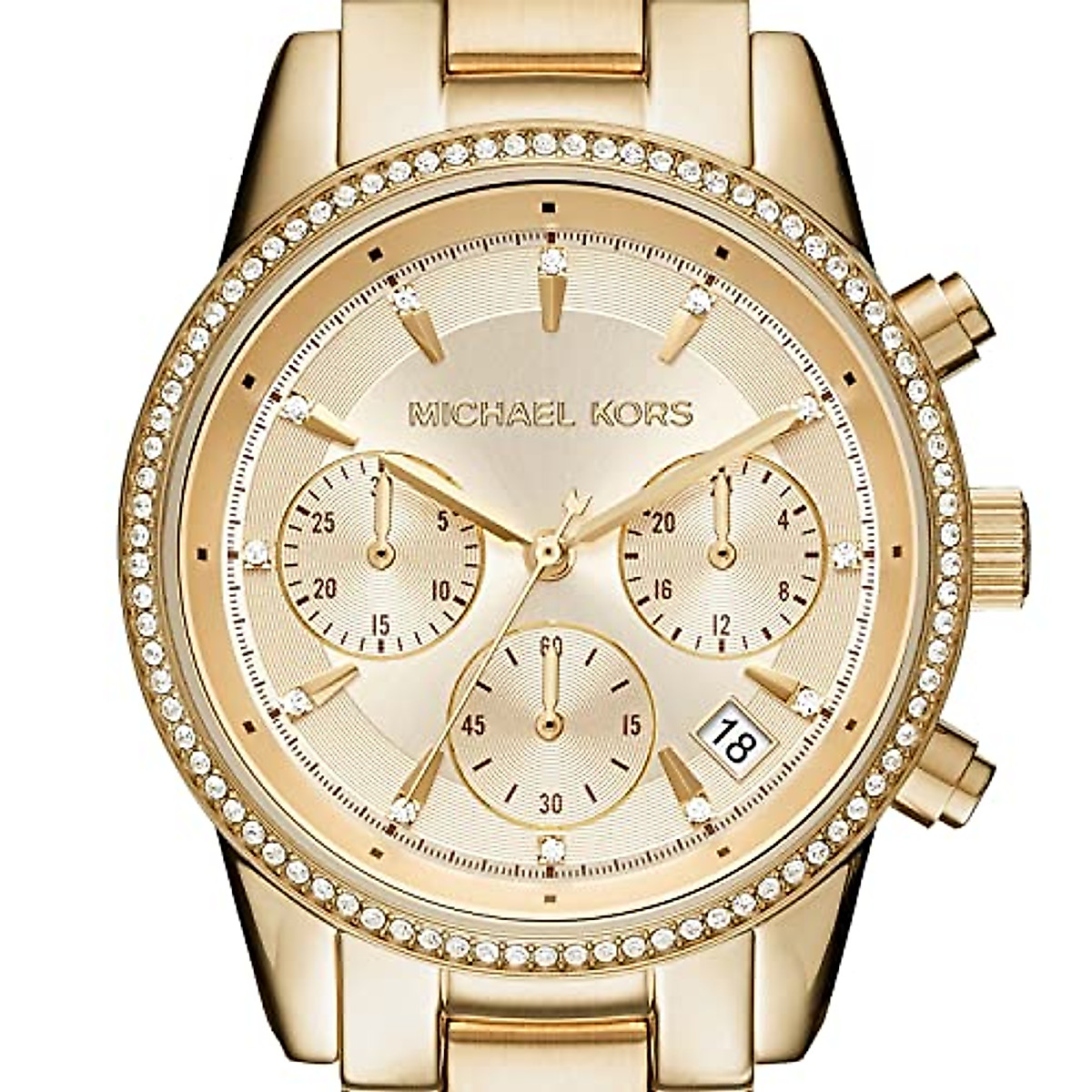 Michael Kors Women's Ritz Gold-Tone Watch MK6356