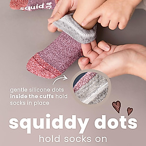 squid socks Unisex Cotton Socks | 0-6M, 6-12M, 12-24M, & 2T-3T | Grip Socks that Stay On | As Seen on Shark Tank | Chris