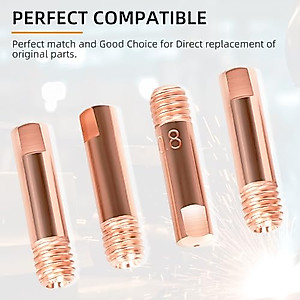 Melgweldr Mig Welding Tips 11-30 (0.030") Welding Contact Tip .030" Replacement for MIG Welding Gun Consumables (40-Pack)