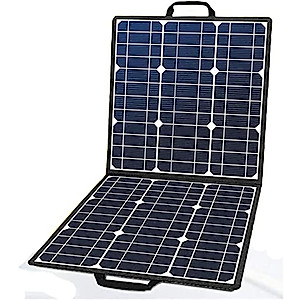 Solar Panels 5V USB Flashfish Foldable Solar Cells Battery Charger Folding Outdoor Power Supply Camping Garden 100W 18V Portable Solar Panel (Color 50W) (100W) (50w) (50w)