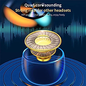 Wireless Earbug Bluetooth 5.0 Headphones, Hi-Fi Sound Quality Wireless Earphones with Wireless Charging Case Digital LED Intelligence Display, IPX7 Waterproof Sports Headset in-Ear with Mic