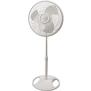 Lasko Lasko-16 Oscillating Stand, 3-Speed, White (2520) Household Fans, 16