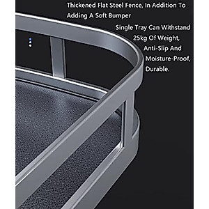 Blind Corner Cabinet Pull Out for 32" Cabinet, 2 Tiers Swing Tray Soft Close Blind Corner Kitchen Cabinet Pull Out Organizer, Adjustable Height,Right Open