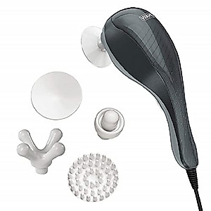 Wahl All Body Corded Light Soothing Vibratory Massager with 4 Attachment Heads - 2 Massaging Speeds - Massage Tools for Back, Foot, Neck, and Leg Massage – FSA Eligible - Model 4120-600