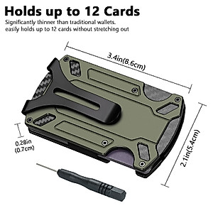 furid Apple Airtag Wallet Men: Air Tag Wallet, Wallet with Airtag Holder, Minimalist Slim Wallet with Money Clip
