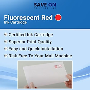 Save On Postage Ink Compatible PB 787-1 Red Postage Machine Ink - Cartridge for Sendpro P/Connect+ Series Mailing System, 787-1 Extra High Yield Red Ink Cartridge - Postage Meter Cartridge