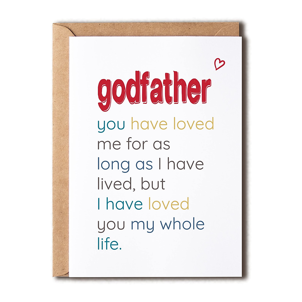 Godfather You Have Loved - Special Godfather's Day Card - Birthday Card For Godfather - Sentimental Card For Godfather - Meaningful Card For Godfather…