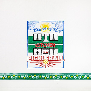 Cackleberry Home Pickleball Lover Cotton Kitchen Towel Set - Stay Out of The Kitchen and Eat Sleep Play Pickleball