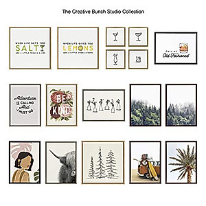 Kate and Laurel Blake This Week Framed Printed Glass Dry Erase Board by The Creative Bunch Studio, 18x24 Natural, Printed Glass Wall Décor