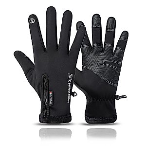 Weitars Winter Warm Gloves for Men Women Touchscreen Waterproof Thermal Snow Gloves for Cycling Hiking (XL)