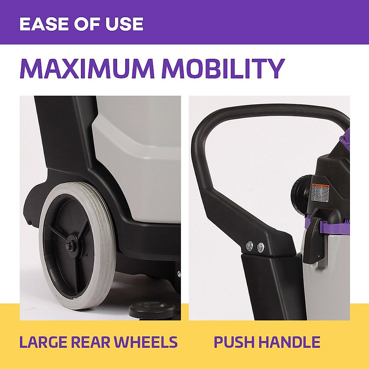 ProTeam Wet Dry Vacuums, ProGuard 20, 20-Gallon Commercial Wet Dry Vacuum Cleaner with Tool Kit and Front Mount Squeegee