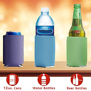 Can Cooler Sleeves Blank Poly Foam (12, Multi Color)