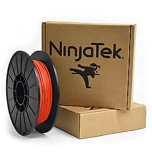 NinjaTek 3DCH05117505 NinjaTek Cheetah TPU Filament, 1.75mm, Tpe 500g, Lava (Orange) (Pack of 1)