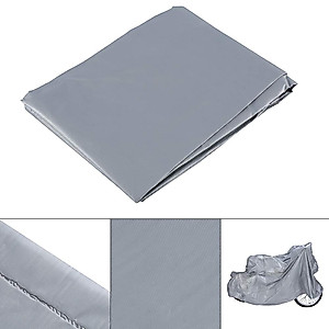 Liusin Bicycle Cover Outdoor Waterproof Bicycle Cover 78.74" Long x 39.37" Wide for 1 Bike, Road Bike Rain Cover, Motorcycle Cover Sun Rain Wind Proof for Mountain Bike, Road Bike