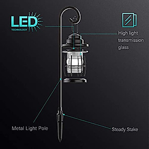 Malibu Harbor Collection LED Pathway Light LED Low Voltage Landscape Lighting, Hanging Pathway Lights Dual Use Shepherd Hook Lights for Driveway, Yard, Lawn, Pathway, Garden 8422-4110-01
