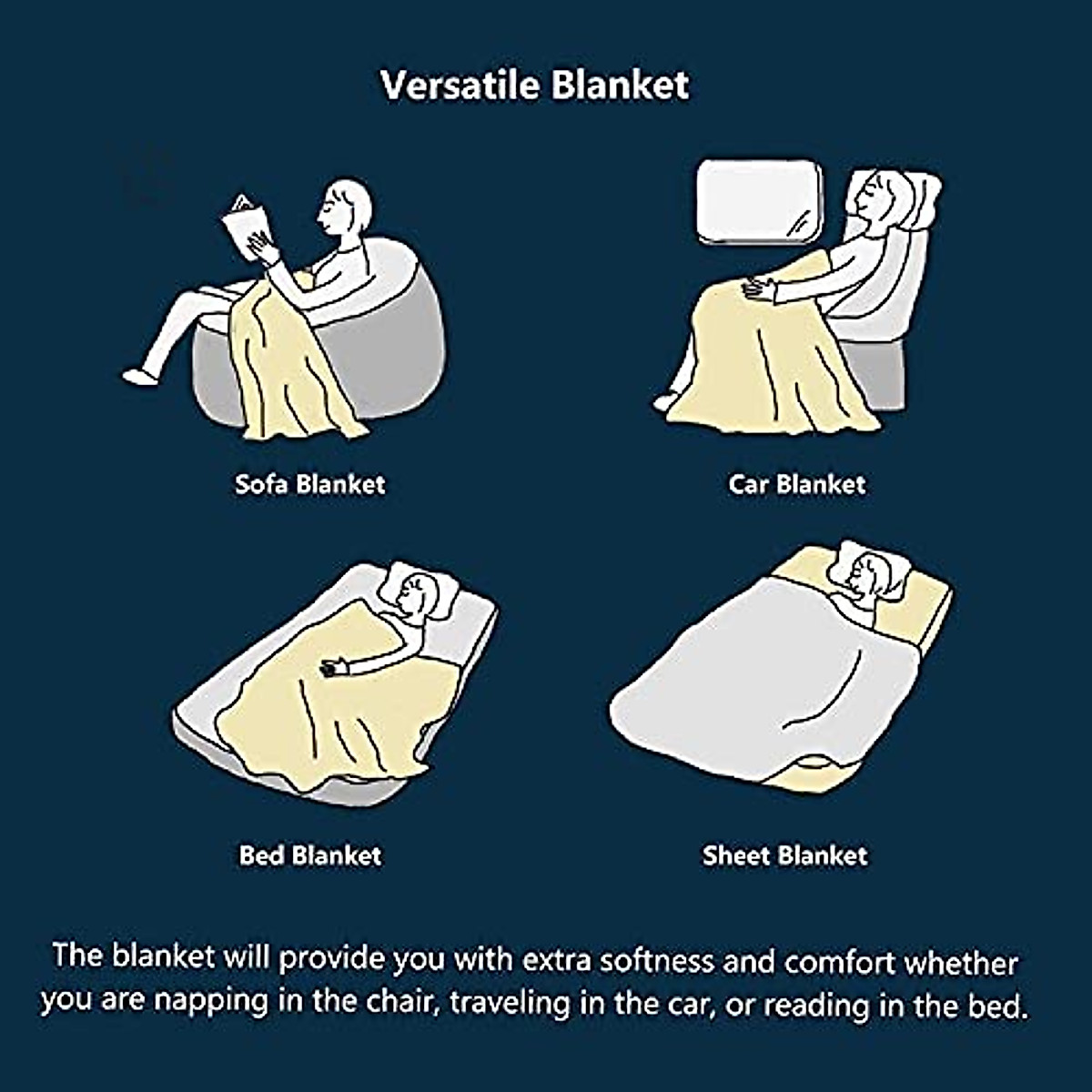 Gbawxoz Cartoon Blankets Throw Blanket Throw Flannel Blanket Clearance Micro Fleece Blanket 60"X50" Inch 60"X50" 3-2