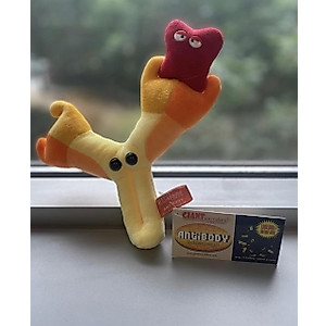 GIANTmicrobes Antibody Plush, Blood Cell Plush, Blood Bank Laboratory Gifts, Lab Tech Gifts, Hematology Gifts, Leukemia Gifts, Get Well Gifts