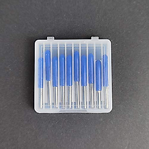 10pcs CNC Router V Bits, 3 Edge Pyramid Engraving, 1/8" Shank CNC 3D Milling Cutter| 20/30/45/60/90 Degrees, 0.1mm Tip