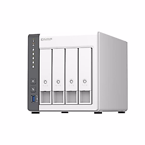 QNAP 4 Bay NAS with 12TB Storage Capacity, Preconfigured RAID 5 Seagate IronWolf Drives Bundle, 2.5GbE Ports (TS-433-4G-44S-US)