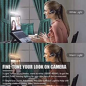 Video Conference Lighting, LUXCEO Zoom Light for Remote Working, Webcam Lighting for Laptop, Zoom Calls, Live Streaming, Online Class, Self Broadcasting, Video Conference Light Kit for Zoom Meeting