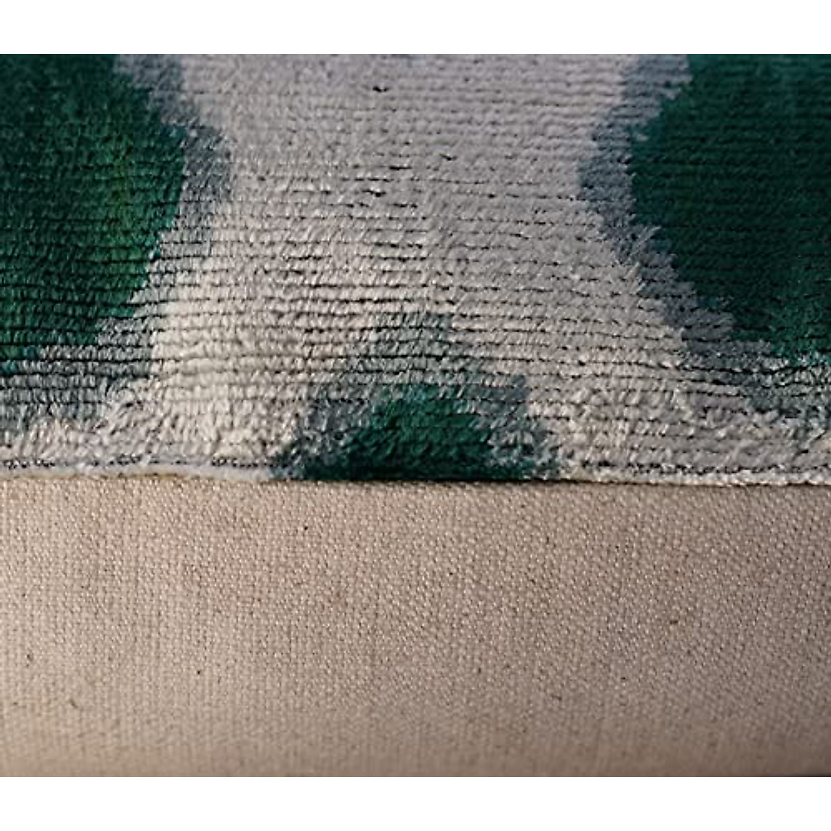 CANVELLO-Exquisite Down Pillow/Throw Cushion: Feather Pillows Elegance & Art | Iconic Throw Pillows with Ikat Design  | Soft Velvet Silk  (16"x16")