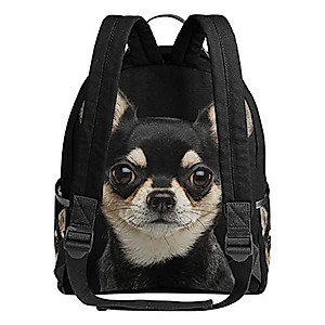 Chihuahua Dog Backpack for Boys Girls School Bookbag Daypack